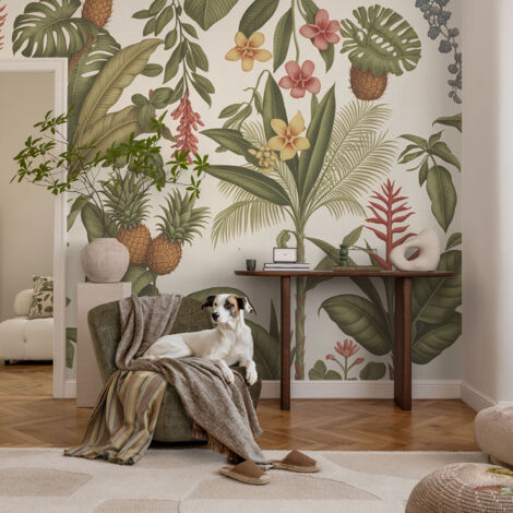 Papier peint intissé anti-déchirure pour masquer un mur abîmé 416x254 ...