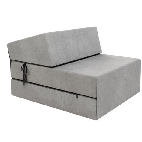 Chauffeuse convertible moderne - FDM - Gris 14 cm x 71 cm x 204 cm ...