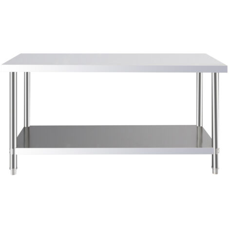 Commercial Stainless Steel Kitchen Work Bench Food Prep Table