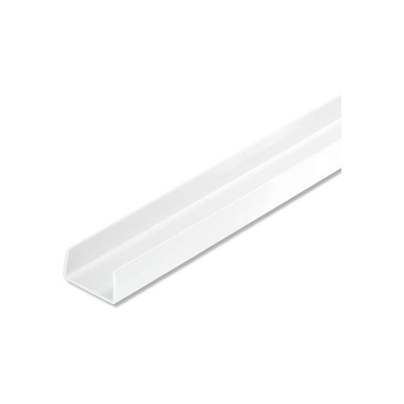 U Rectangulaire Pvc Mat, L.2 M X L.2.1 Cm X H.1 Cm