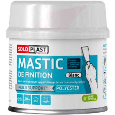 Mastic de finition blanc SOLOPLAST 179g avec durcisseur