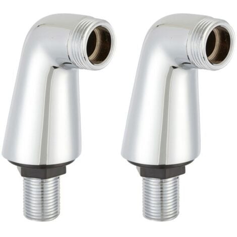 Lot de 2 colonnettes luxe gris, mâle / mâle 15 x 21/20 x 27 mm, REGARDS ...