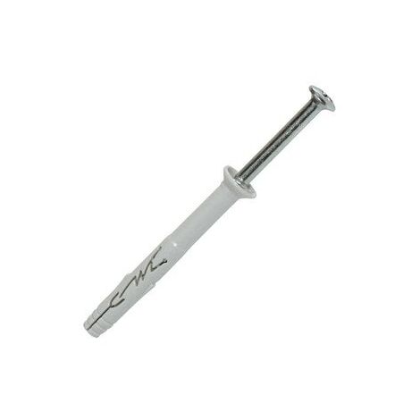 Lot de 25 chevilles et vis à frapper nylon Spit, diam. 6 x L. 50 mm