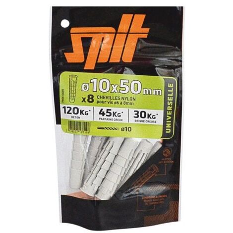 Lot De 8 Chevilles Spit, Diam.10 Mm X L.50 Mm