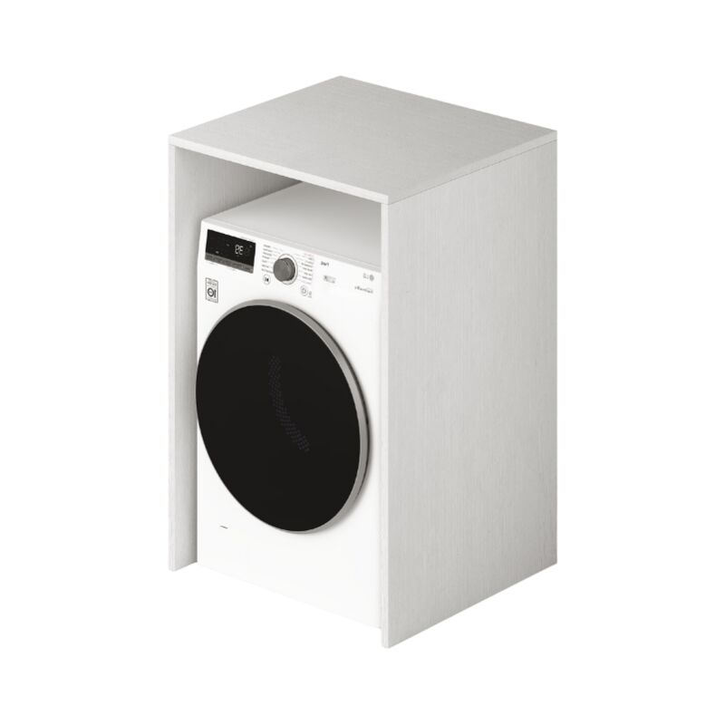 Cache-sèche-linge coloris blanc H105x71x65cm