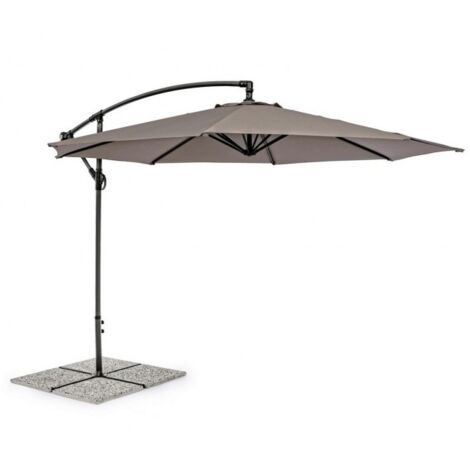 Parasol de jardin avec bras 360° Texas cm 300x h260 Anthracite-Gris ...
