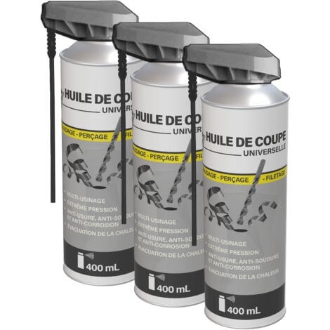 Méduze - 3 huiles de coupe en aérosol 400mL - Universelle - Professionnelle