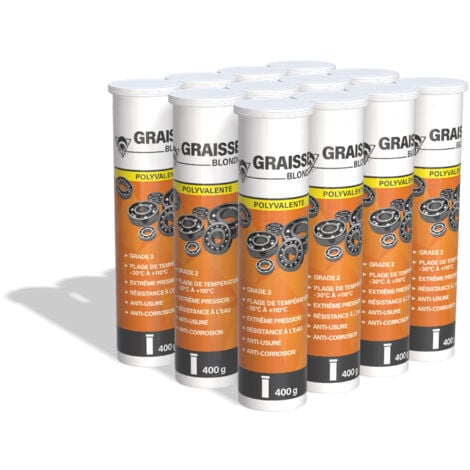 Méduze - 12 cartouches de graisse multifonctions 400g - Grade NLGI 2 ...