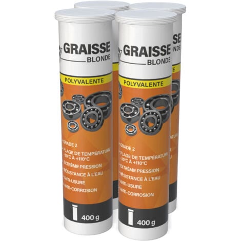 Méduze - 4 cartouches de graisse multifonctions 400g - Grade NLGI 2 ...