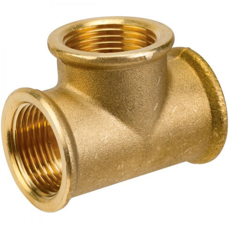 T-Stück Messing 1 ¼" (Innengewinde)