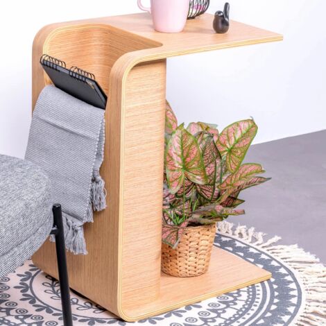 Nest Dream - Mesa auxiliar de diseño en madera - Liam - Fresno