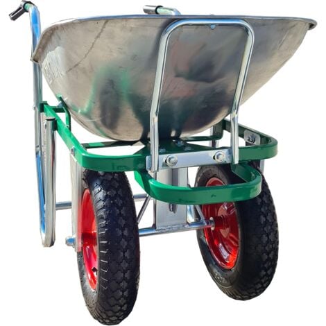 Brouette Metalmicanti avec cuve en acier capacité 80 lt. avec deux ...
