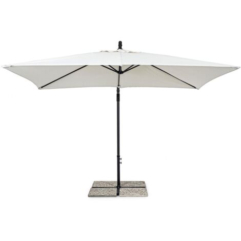 Parasol déporté Texas 2x3 cm anthracite-naturel