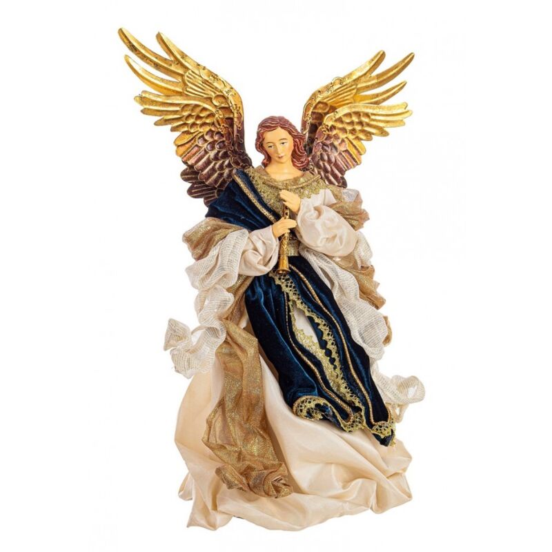 Eleganter Angelo Eden Stand in Blau-Gold H36