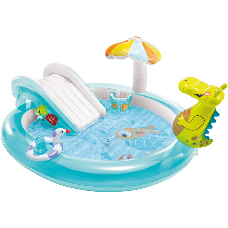 Aufblasbarer Alligator-Pool Cm. 201X170X84 Intex