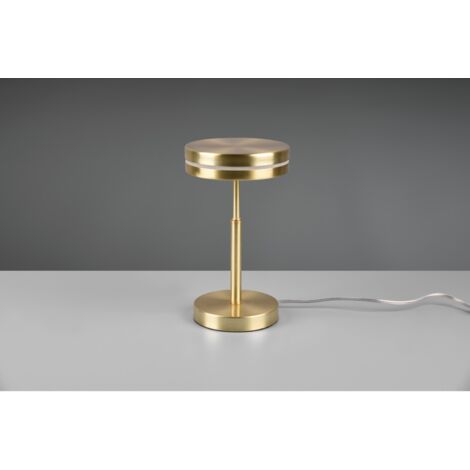 Moderne Led Disc Tischlampe Franklin Brass Trio Lighting