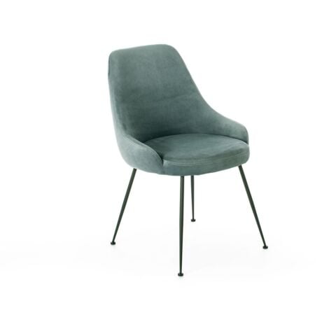 Kompakter Mikrofaserstuhl 48,5cm x 49,5cm H. 80cm