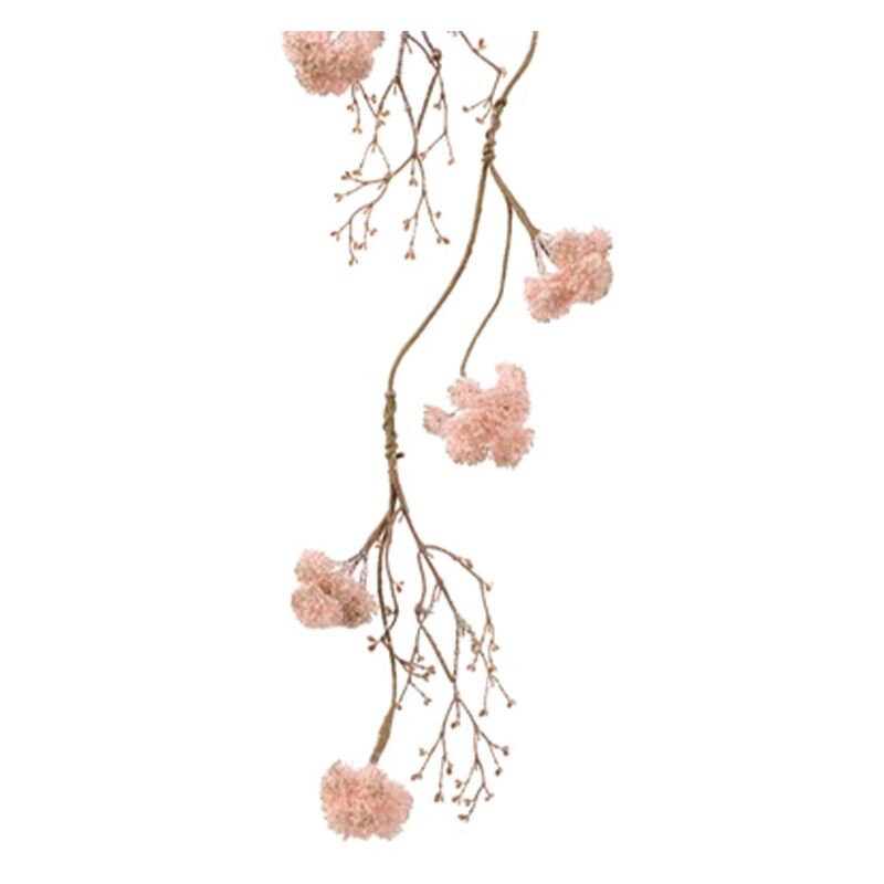 Rama con flores rosas Alt. 110 cm