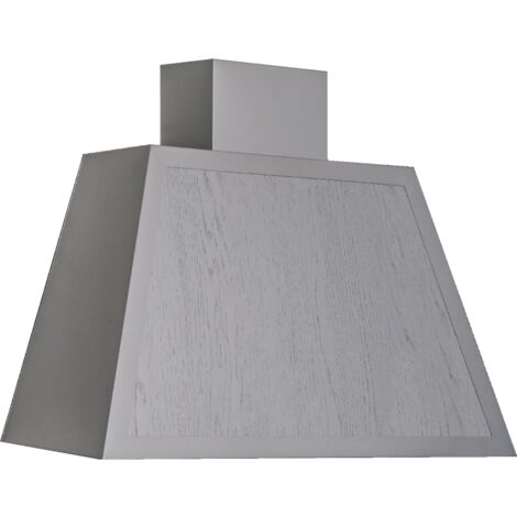 Cappa aspirante lisa de acero inoxidable plateado 78x37x72 cm