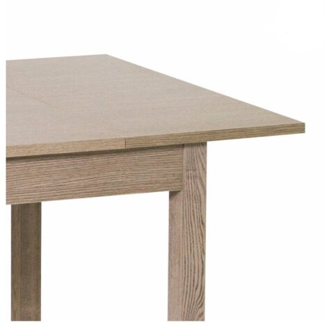 Mesa de comedor extensible en color olmo en madera de melamina cm ...