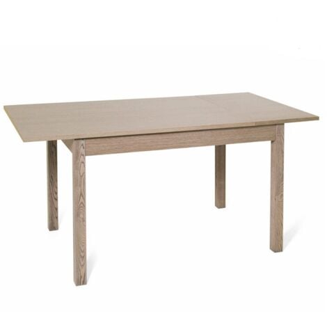 Mesa de comedor extensible en color olmo en madera de melamina cm ...