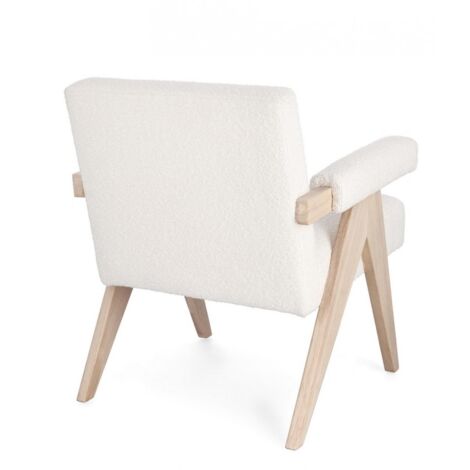 Sillón Faiza marfil 57.5x80x83 cm