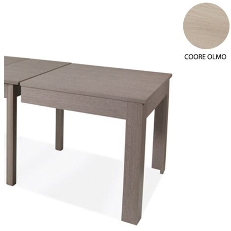Mesa extensible en madera de melamina color olmo 160 - 320x90 cm