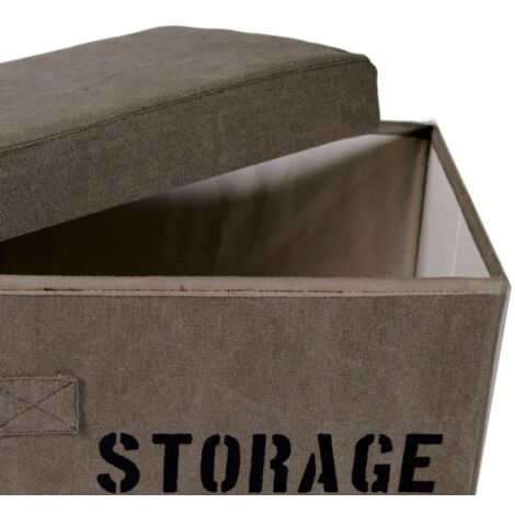 Caja de almacenaje en tejido Storage marrón
