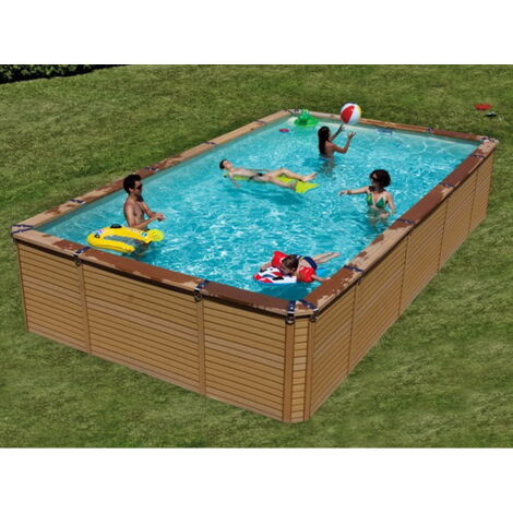 Kit piscine hors-sol AZTECK rectangulaire 3.65 x 8.50m