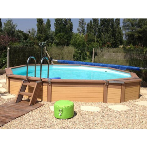 Kit piscine semi-enterrée AZTECK ronde diamètre 5.40m