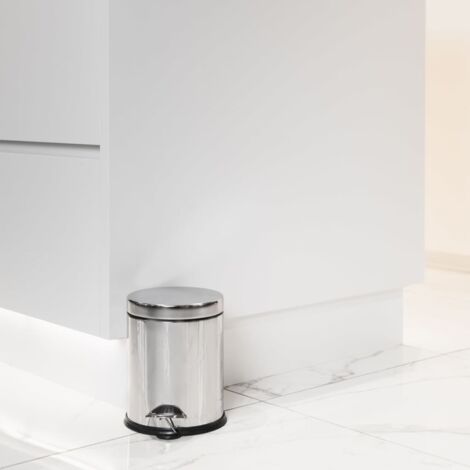Maison du'Monde - Poubelle à pédale avec couvercle Wasty 5 L rond