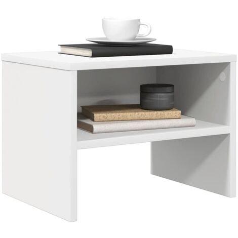 Furniture Limited - Table de chevet Blanc 40x30x30 cm Bois