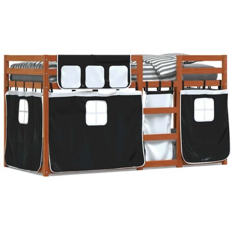 Lit superposé en pin massif Maison Exclusive structure double 90x190 ...