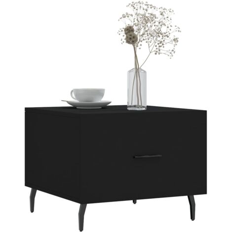 Tables basses gigognes 2 pcs Maison Exclusive noir en bois d'ingénierie ...