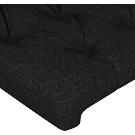 Dosseret de lit design noir 160 cm Maison Exclusive pour sommier double ...