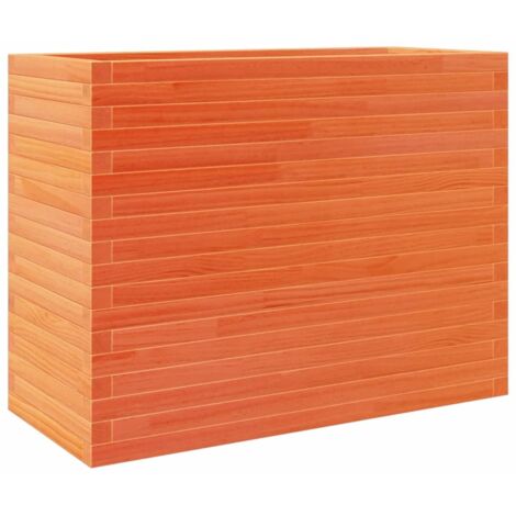Maison Exclusive Jardinière cire marron 90x40x68,5 cm en bois massif ...