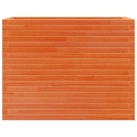 Maison Exclusive Jardinière cire marron 90x40x68,5 cm en bois massif ...