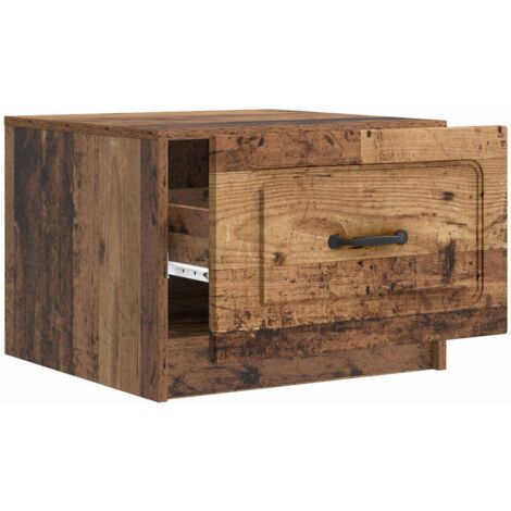 Table basse gain de place pour petit salon meuble bois ancien vintage ...