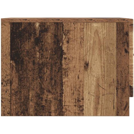Table basse gain de place pour petit salon meuble bois ancien vintage ...