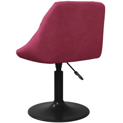 Chaise de salle à manger en velours rouge bordeaux pour salon cosy ...