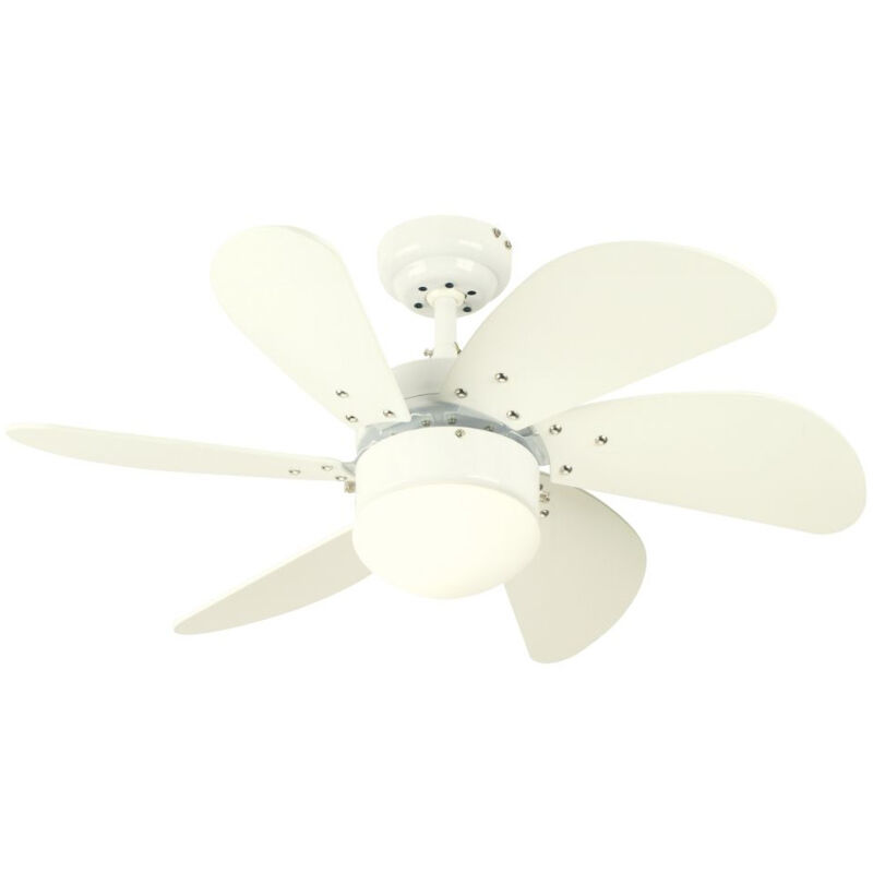 Ceiling Fan Turbo Swirl White 76cm / 30 with Light