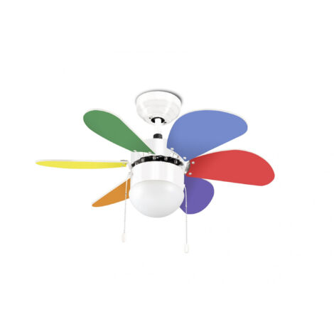 Ceiling fan Boracay with light and pull cords