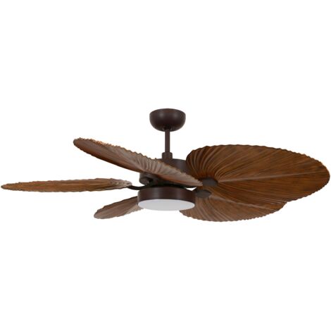 DC Ceiling Fan Bali Brown with LED and Remote