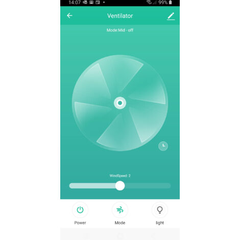 Lucci Connect WiFi ceiling fan remote control