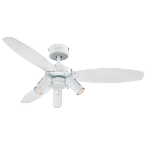 Ceiling fan Jet Plus White 105cm / 42" with lights