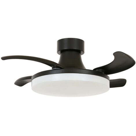 Retractable DC Ceiling Fan Fanaway Orbit Black