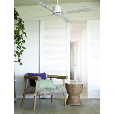 DC Ceiling Fan Airfusion Climate White with Remote