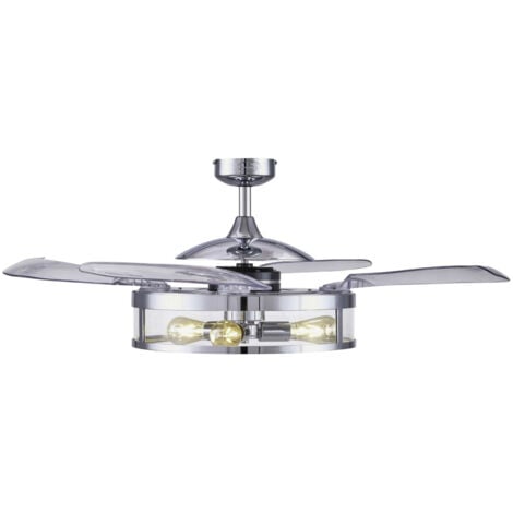Retractable ceiling fan Fanaway Classic Chrome