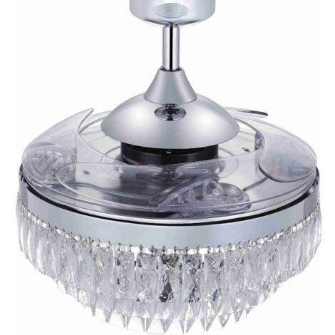 Retractable ceiling fan Fanaway Veil Chrome