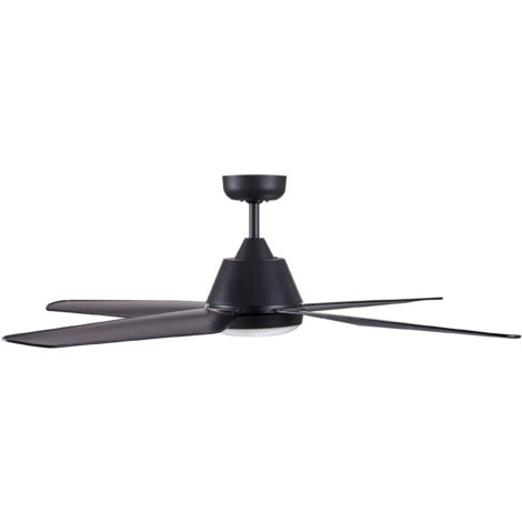 Ceiling Fan Aria Black 122cm / 48" with LED